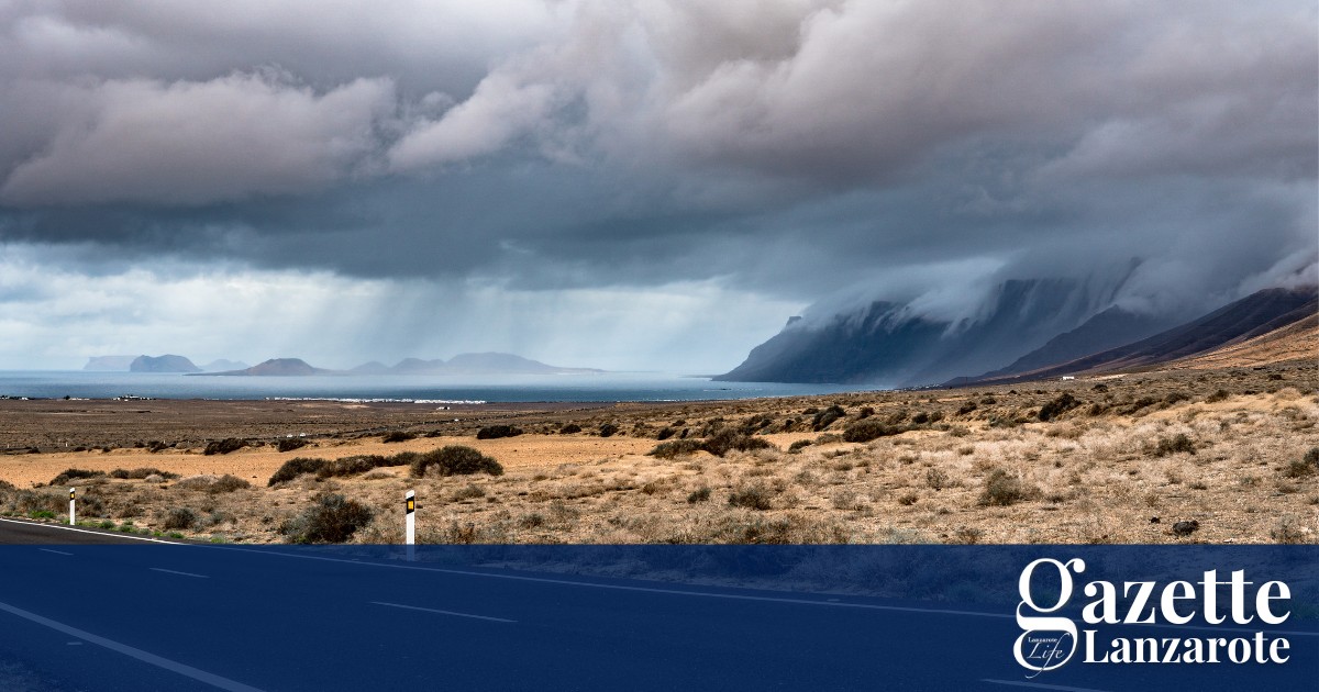 Light rain forecast across Lanzarote this weekend